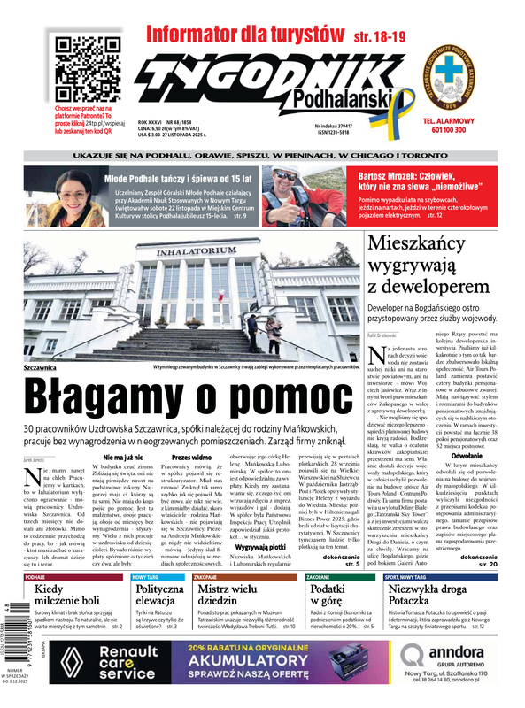 Tygodnik Podhalański - e-wydanie, e-prenumerata, gazeta online - eGazety.pl