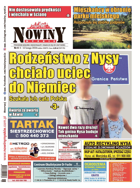 Nowiny Nyskie - e-wydanie, e-prenumerata, gazeta online - eGazety.pl